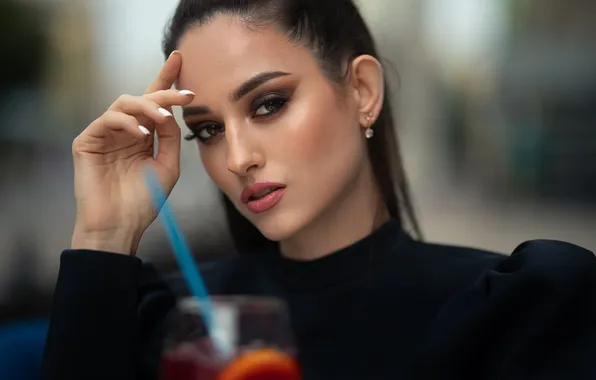 Wallpaper model, Catherine, brunette, Dmitry Shulgin for mobile and ...