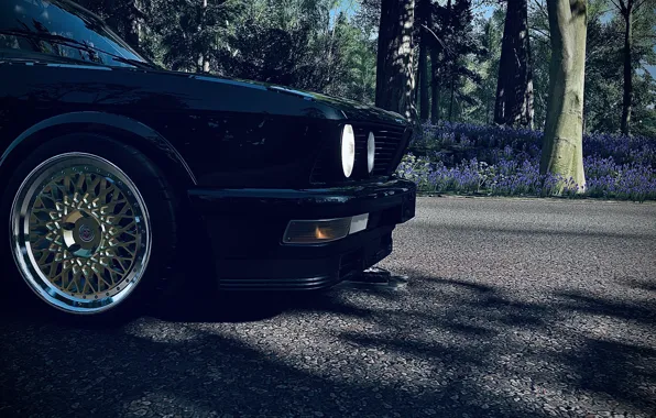 Wallpaper HDR, BMW, Wood, Front, Flowers, Spring, Game, E28, Trees, 5 ...