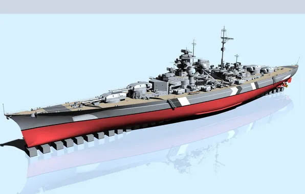 Wallpaper Bismarck battleship, DKM for mobile and desktop, section ...