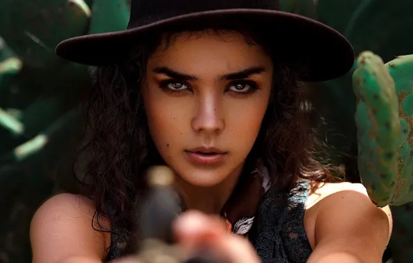 Wallpaper look, girl, face, Geo Leon for mobile and desktop, section ...