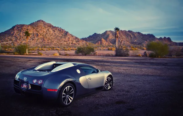 Wallpaper mountains, hills, Bugatti, Veyron for mobile and desktop ...