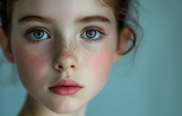 Wallpaper look, portrait, girl, AI art, neural network for mobile and ...