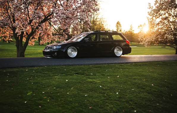 Stanced Subaru Wagon