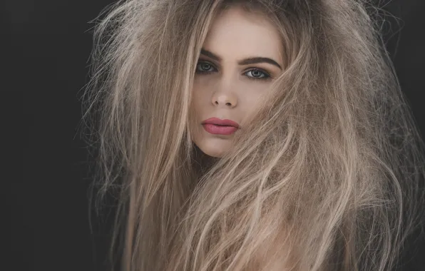 Wallpaper look, girl, hair, portrait, beautiful for mobile and desktop ...