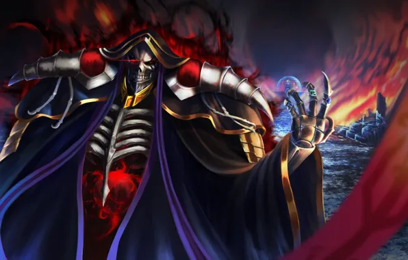 Wallpaper skeleton, Overlord, The Lord for mobile and desktop, section ...