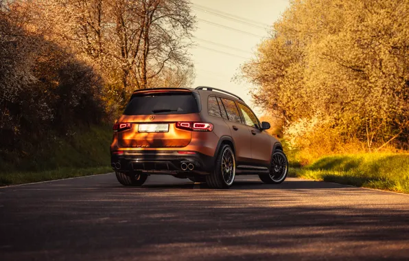 Download wallpaper Mercedes-Benz, Mercedes, Road, Rear, GLB, GLB35 AMG ...