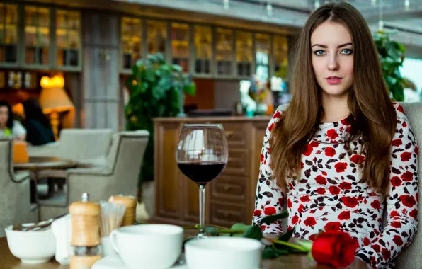 Wallpaper red, girl, summer, fashion, dress, food, model, pretty for ...