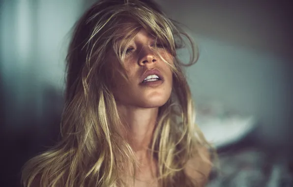 Download wallpaper girl, hair, portrait, photographer, Alex Heitz, MARA ...