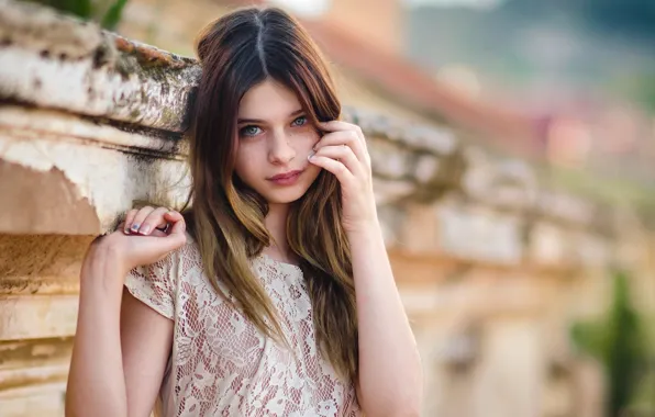 Wallpaper model, brunette, Paula for mobile and desktop, section ...