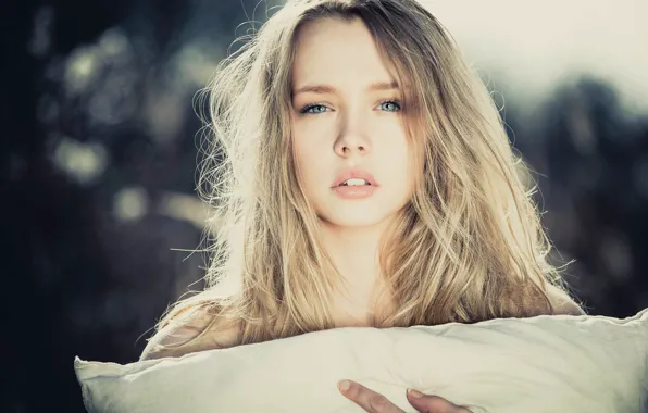 Wallpaper pillow, sponge, the beauty, teeth for mobile and desktop ...