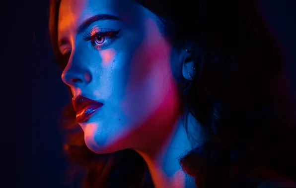 Wallpaper color, girl, face, model, hair, makeup, Trinity for mobile ...