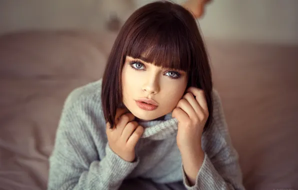 Wallpaper Marie, bangs, Lods Franck images for desktop, section девушки ...