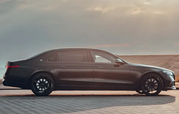 Wallpaper Mercedes, Maybach, sedan, side view, V12, BRABUS, Mercedes ...