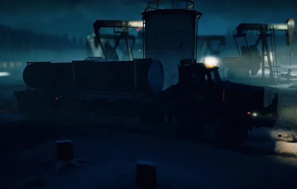 Wallpaper HDR, Light, Alaska, Wood, Winter, Night, Snow, Game images ...