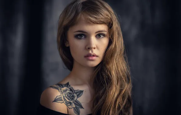 Wallpaper Look Girl Face Sweetheart Model Hair Portrait Lips For