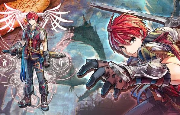 Wallpaper sword, warrior, guy, Ys VIII Lacrimosa of DANA images for ...