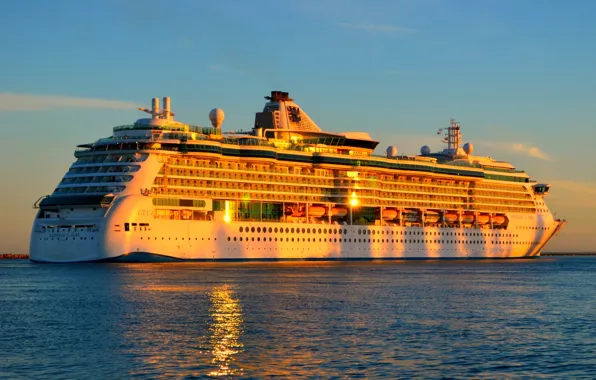 Wallpaper sea, liner, cruise images for desktop, section другая техника ...