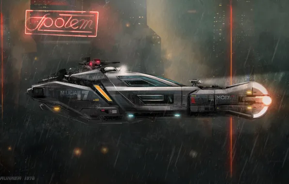 Download wallpaper Future, Machine, Rain, Concept Art, The shower ...