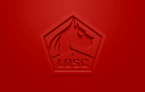 Download wallpaper wallpaper, sport, logo, football, Ligue 1, Lille OSC ...