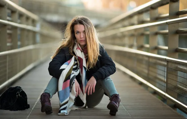 Wallpaper look, girl, Noémie for mobile and desktop, section девушки ...