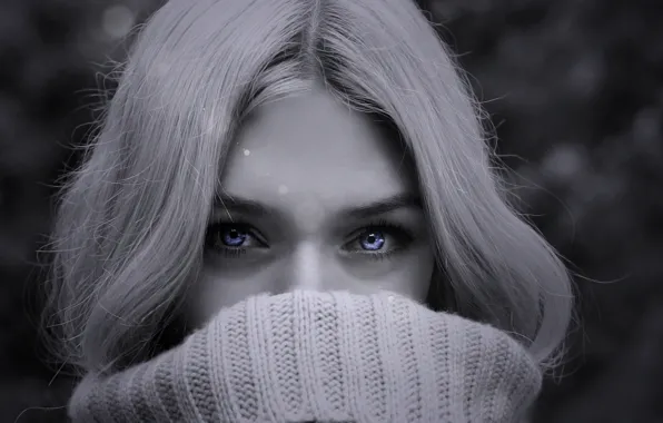 Download wallpaper eyes, figure, cold stare, FeloniousDust, section ...