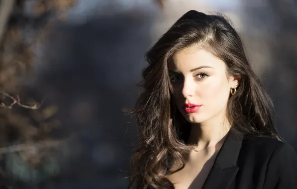 Download wallpaper look, face, hair, beauty, Ester, section girls in ...