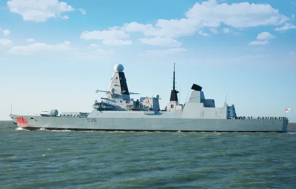 Wallpaper destroyer, HMS Dragon, The Royal Navy of Great Britain, D 35 ...