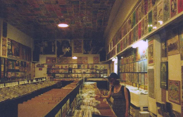 Records Store Wallpaper