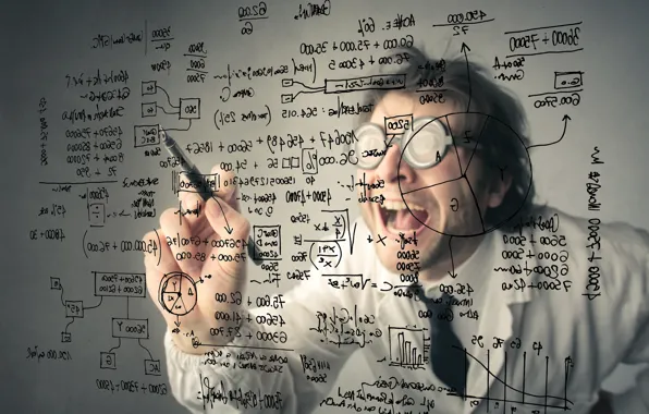 Wallpaper man, crazy, maths for mobile and desktop, section мужчины ...