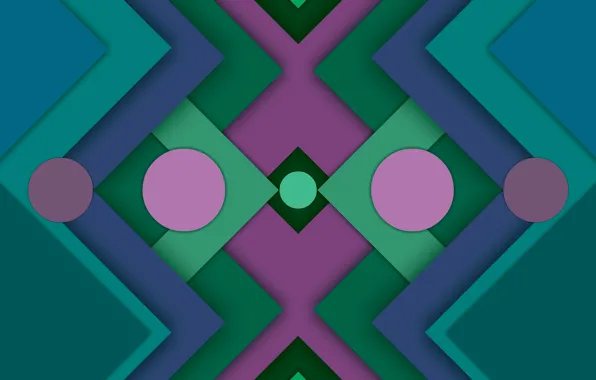 Wallpaper color, shadows, figure, different for mobile and desktop ...