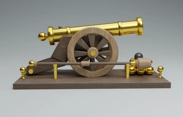 Wallpaper gun, render, AlexStormND for mobile and desktop, section ...