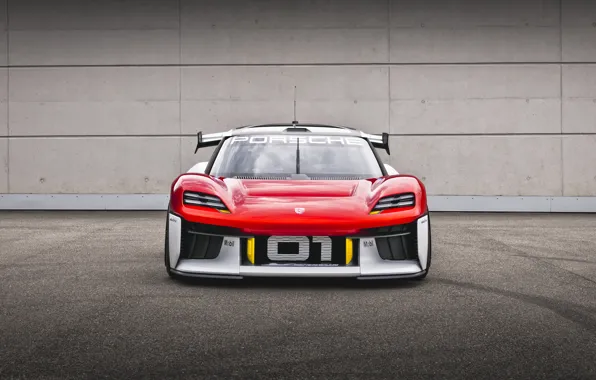 Wallpaper car, Porsche, front view, motorsports, Mission R, Porsche ...