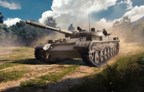 Download wallpaper USSR, Light tank, T-100 LT, Object 64992, section ...