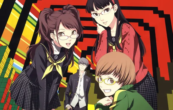 Wallpaper girl, the game, anime, art, guy, characters, Persona 4 ...