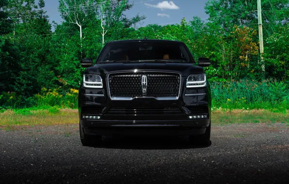 Wallpaper Lincoln, Green, Front, Black, SUV, Face, Navigator, Brick ...