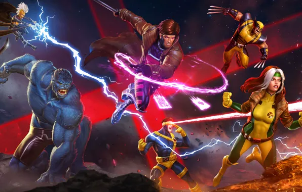 Wallpaper The game, Fire, Lightning, Card, Storm, Sword, Heroes, The ...