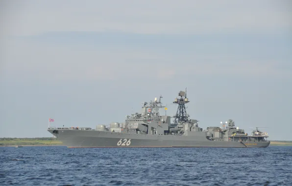 Wallpaper ship, large, anti-submarine, Vice Admiral Kulakov, проект1155 ...