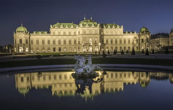 Download wallpaper the city, lake, Austria, sculpture, Vienna, section ...