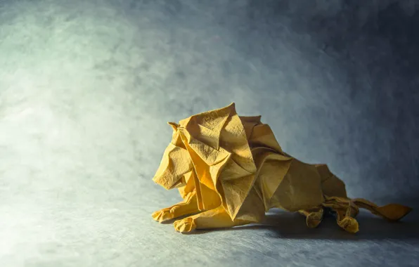 Wallpaper paper, Leo, origami images for desktop, section разное - download
