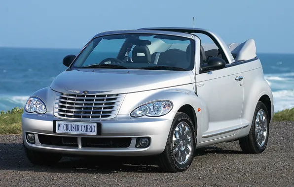Download wallpaper road, Car, sea., Chrysler-PT-Cruiser-Cabrio-RHD ...