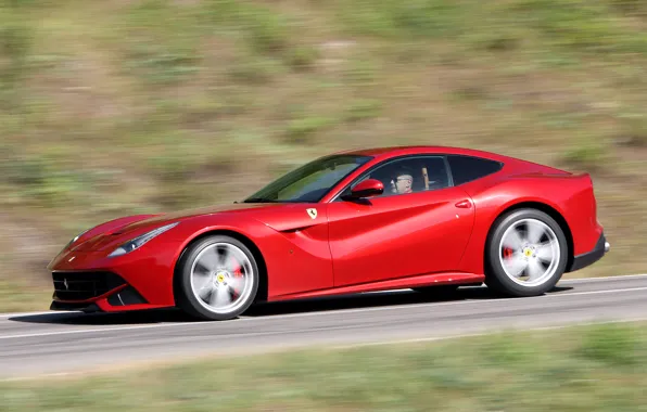 Wallpaper movement, side view, berlinetta, the ferrari f12 for mobile ...