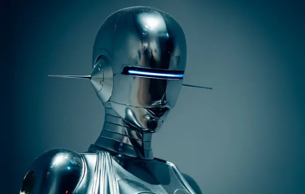 Wallpaper metal, background, robot for mobile and desktop, section ...