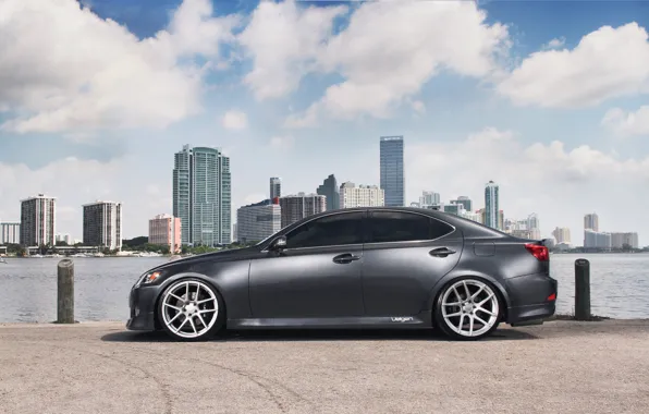 Wallpaper the city, skyscrapers, Lexus, profile, Lexus, Is250 images ...