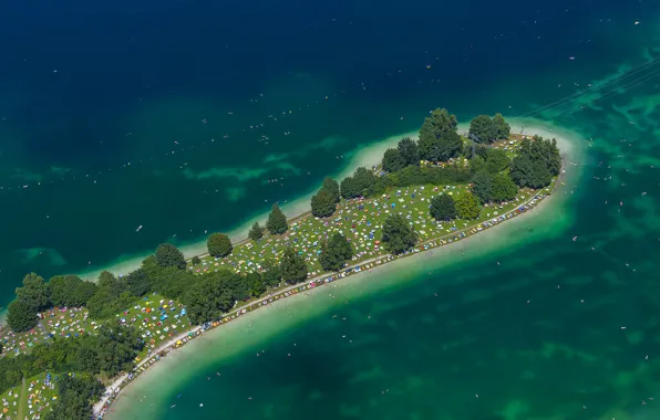 Download wallpaper Germany, Bayern, lake Feringa, section landscapes in ...