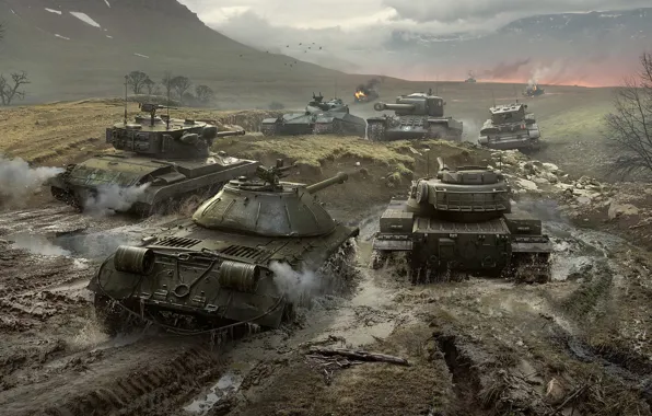 Wallpaper WoT, World of Tanks, World Of Tanks, Is-3, Wargaming Net ...