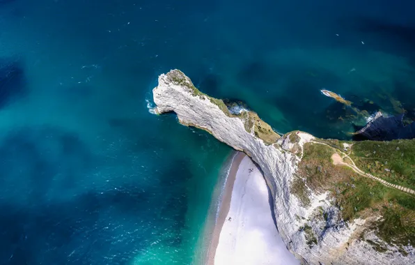 Wallpaper sea, nature, rocks, France, Normandy, Étretat for mobile and ...