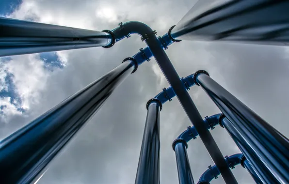 Download wallpaper the sky, pipe, background, section miscellanea in ...