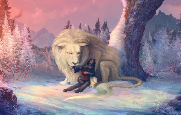 Wallpaper people, Leo, wound for mobile and desktop, section фантастика ...