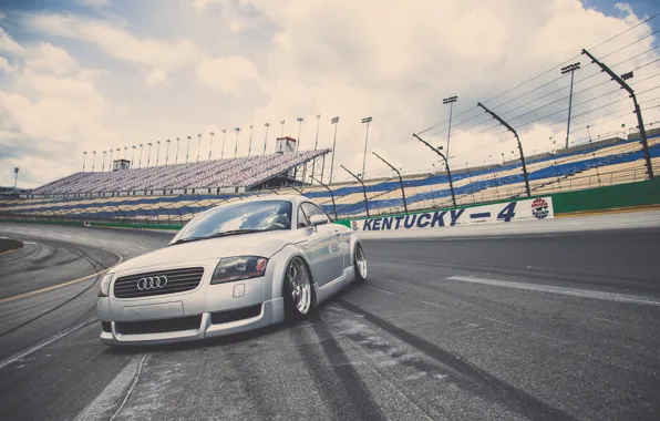 Wallpaper Audi, Audi, sports car, silver, track, stance for mobile and ...