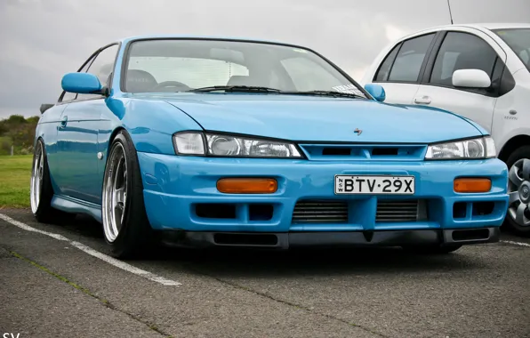 Wallpaper Blue, JDM, Nissan Silvia S14 images for desktop, section ...